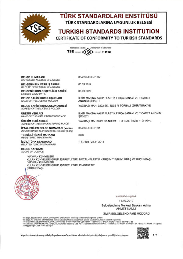 tse-certification | İlkim Plastik